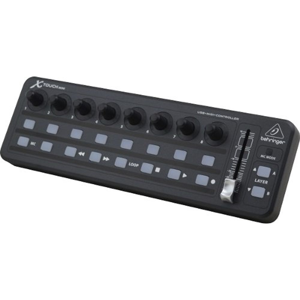 CONTROLADOR MIDI DE AUDIO XTOUCH MINI CNRL DJ BEHRINGER - enterlight