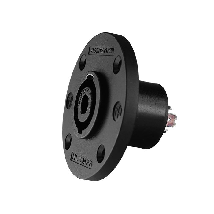 CONECTOR SPEAKON FEMEA LINHA 4 VIAS PAINEL NL4MPR REDONDO COM TRAVA ...