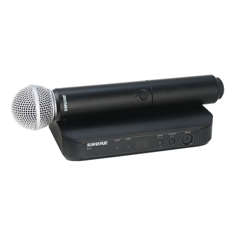 MICROFONE SEM FIO DE MAO PROFISSIONAL BASTÃO BLX24BR/PG58-M15 SHURE - enterlight