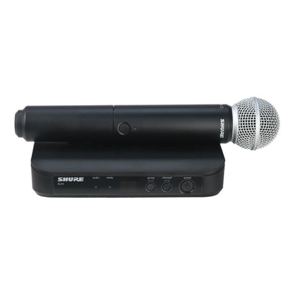 MICROFONE SEM FIO DE MAO PROFISSIONAL BASTÃO BLX24BR/PG58-M15 SHURE - enterlight