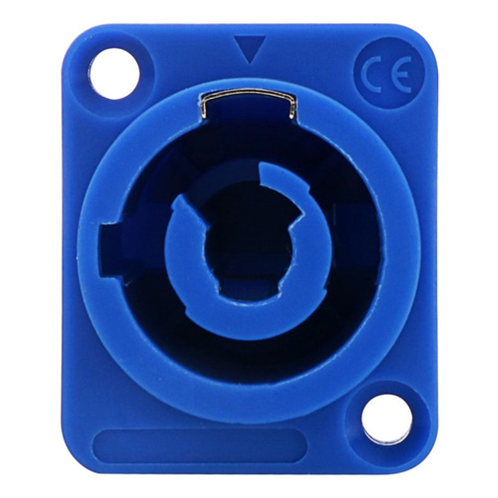 CONECTOR POWERCON FEMEA 3 VIAS PAINEL QUADRADO IN AZUL LU-71394A ...