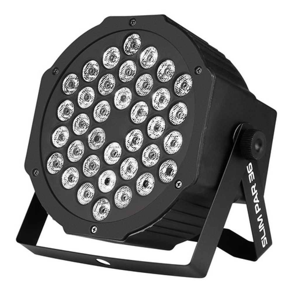 REFLETOR LED PAR 36 LEDS 1W RGB SLIM PAR 36 LUMINOS - enterlight