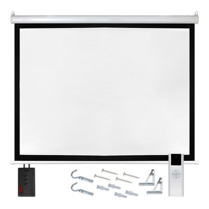 TELA PARA PROJECAO 150 POLEGADAS RETRATIL ELETRICA 127V CSR - enterlight