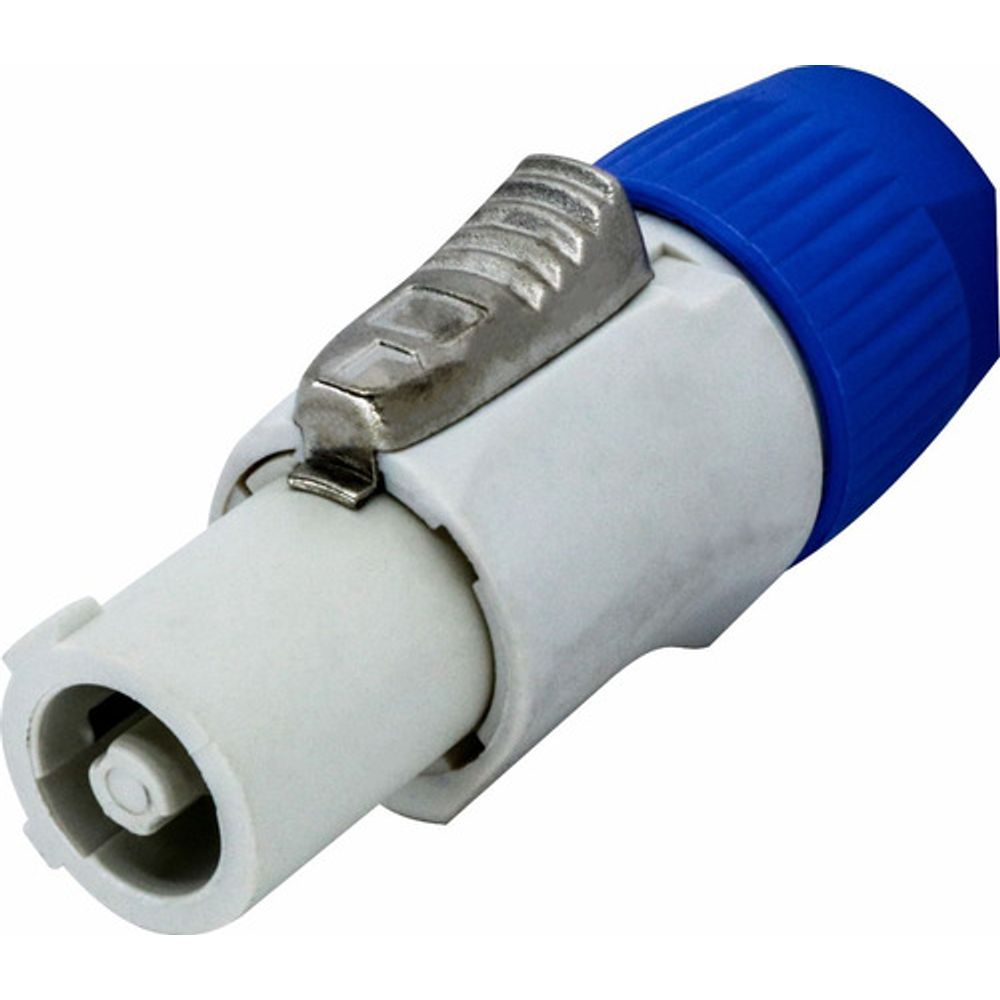 CONECTOR POWERCON MACHO OUT 3 VIAS BRANCO PRATT - enterlight