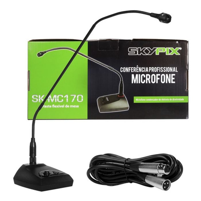 MICROFONE DE MESA COM FIO GOOSENECK CONDENSADOR HASTE FLEXIVEL 68CM SK ... MICROFONE DE MESA COM FIO GOOSENECK CONDENSADOR HASTE FLEXIVEL 68CM SK ...