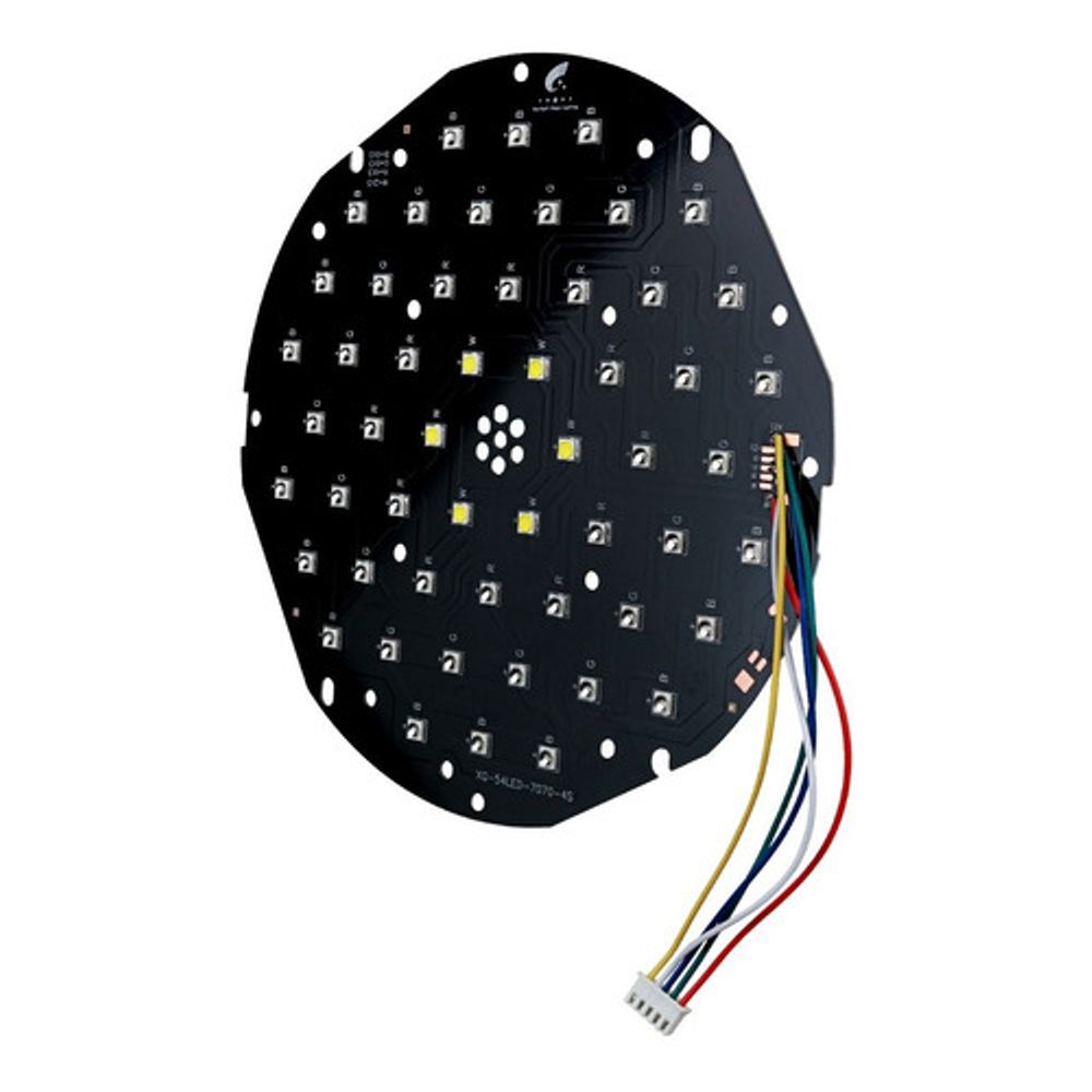 PLACA DE LED PARA REPOSIÇÃO COM 54 LEDS 2W RGBW SLIM PAR 54 LUMINOS ...