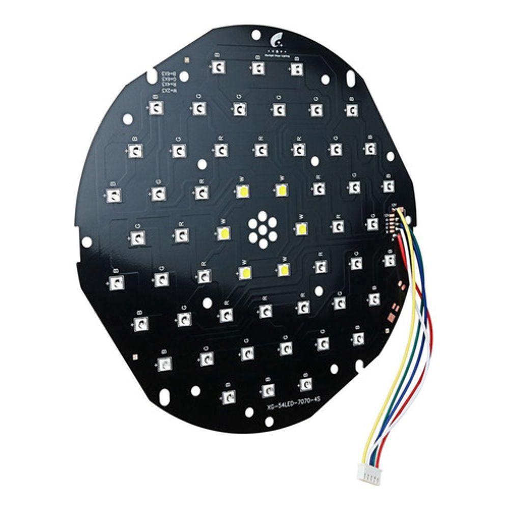 PLACA DE LED PARA REPOSIÇÃO COM 54 LEDS 2W RGBW SLIM PAR 54 LUMINOS ...