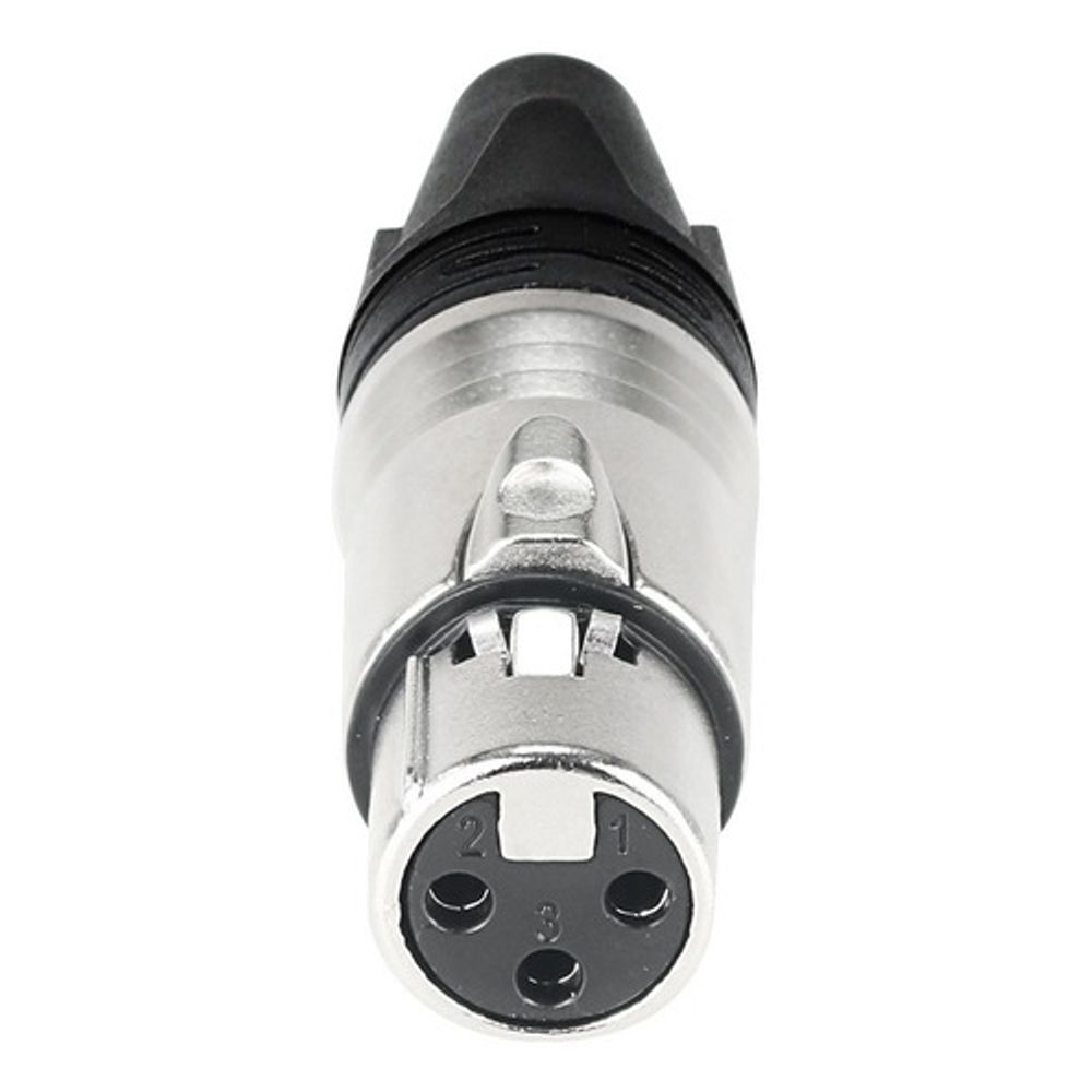 CONECTOR XLR CANON FEMEA PROFISSIONAL METAL 641563 MXT - enterlight