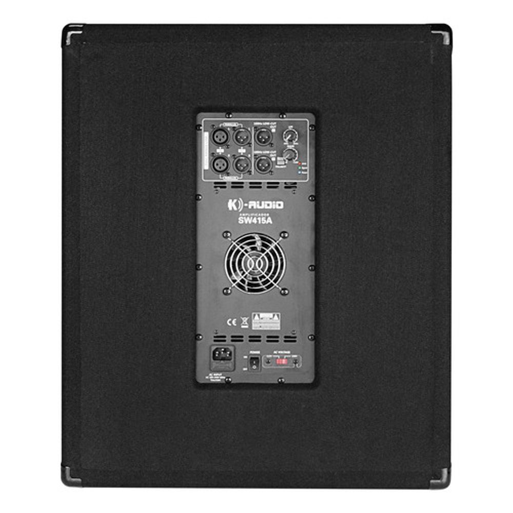 CAIXA DE SOM ATIVA SUBWOOFER 15 POLEGADAS 600W BIVOLT SUB SW415A KAUDIO - enterlight